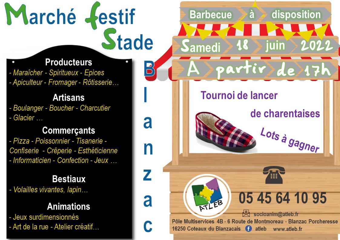Marché festif samedi 18 juin 2022