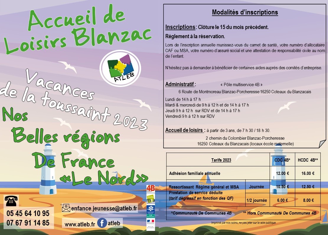 programme ALSH Toussaint 2023